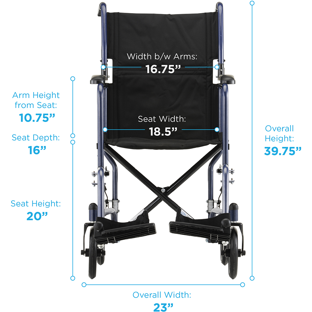 Standard Folding Transport Chair - JSR Pharmacy | Rental